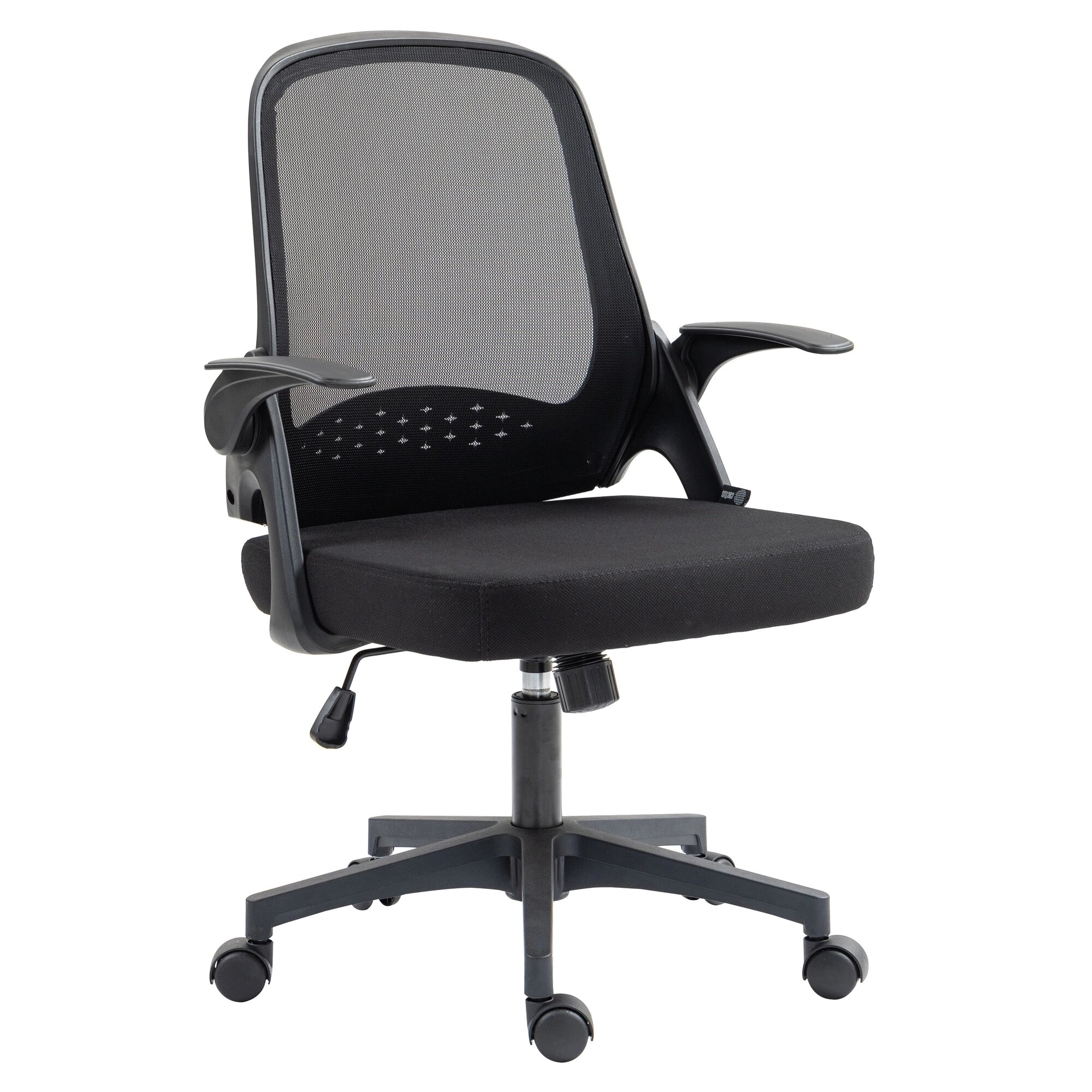 Кресло Cactus CS-MC212-BK, обивка: ткань, цвет: черный