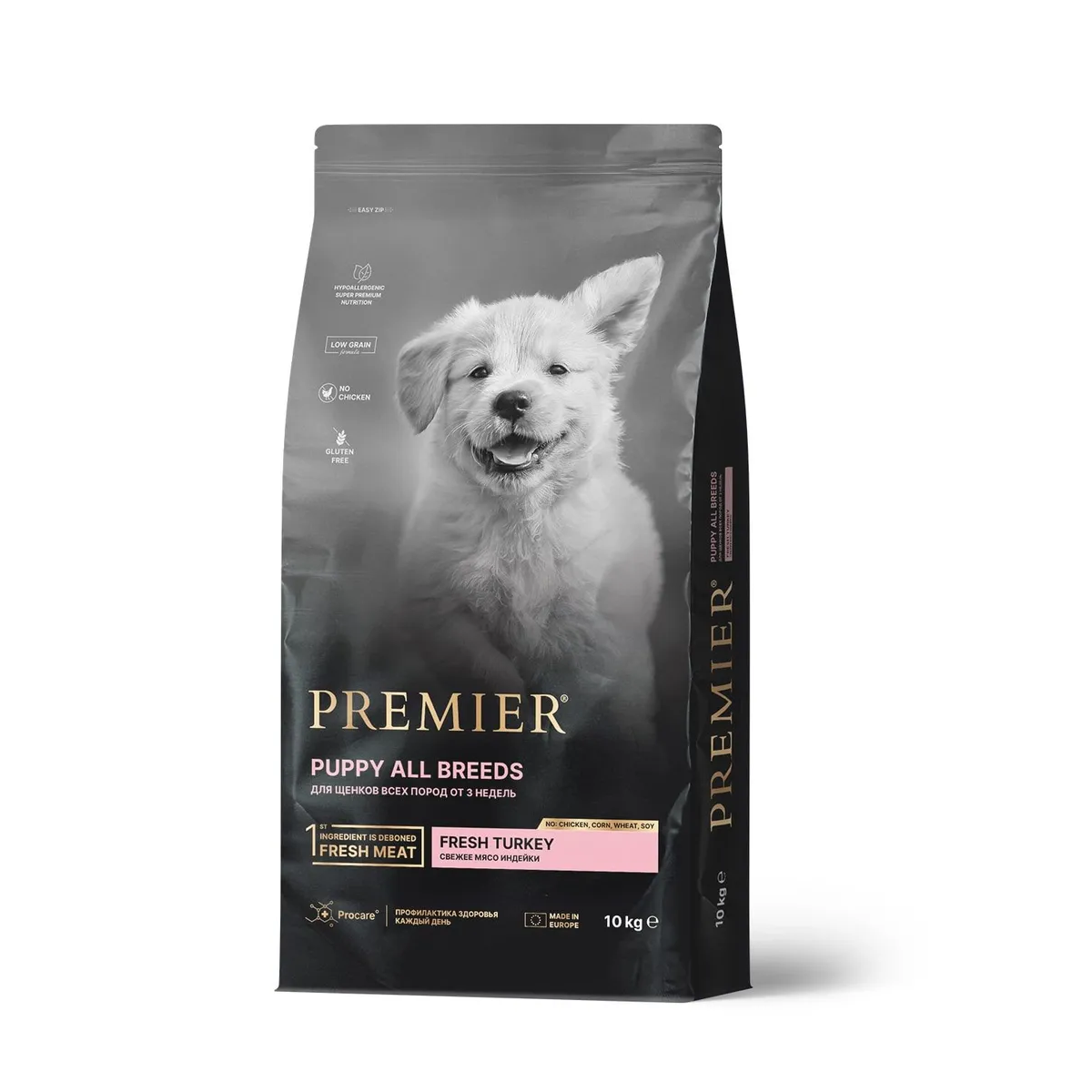 Premier Dog Turkey PUPPY индейки для щенков Свежее мясо 10кг
