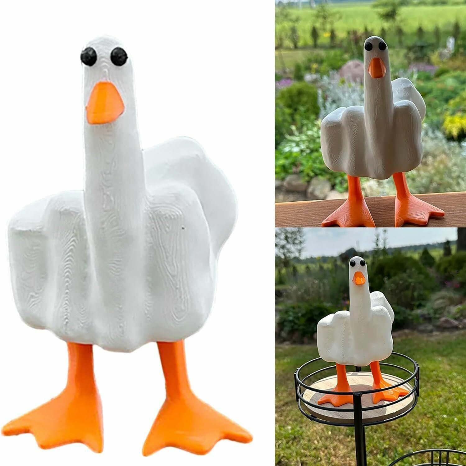 Middle finger duck Утка со средним пальцем