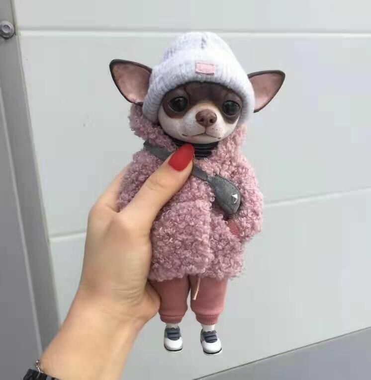 Смола стоящая кукла щенок плюшевая игрушка в подарок