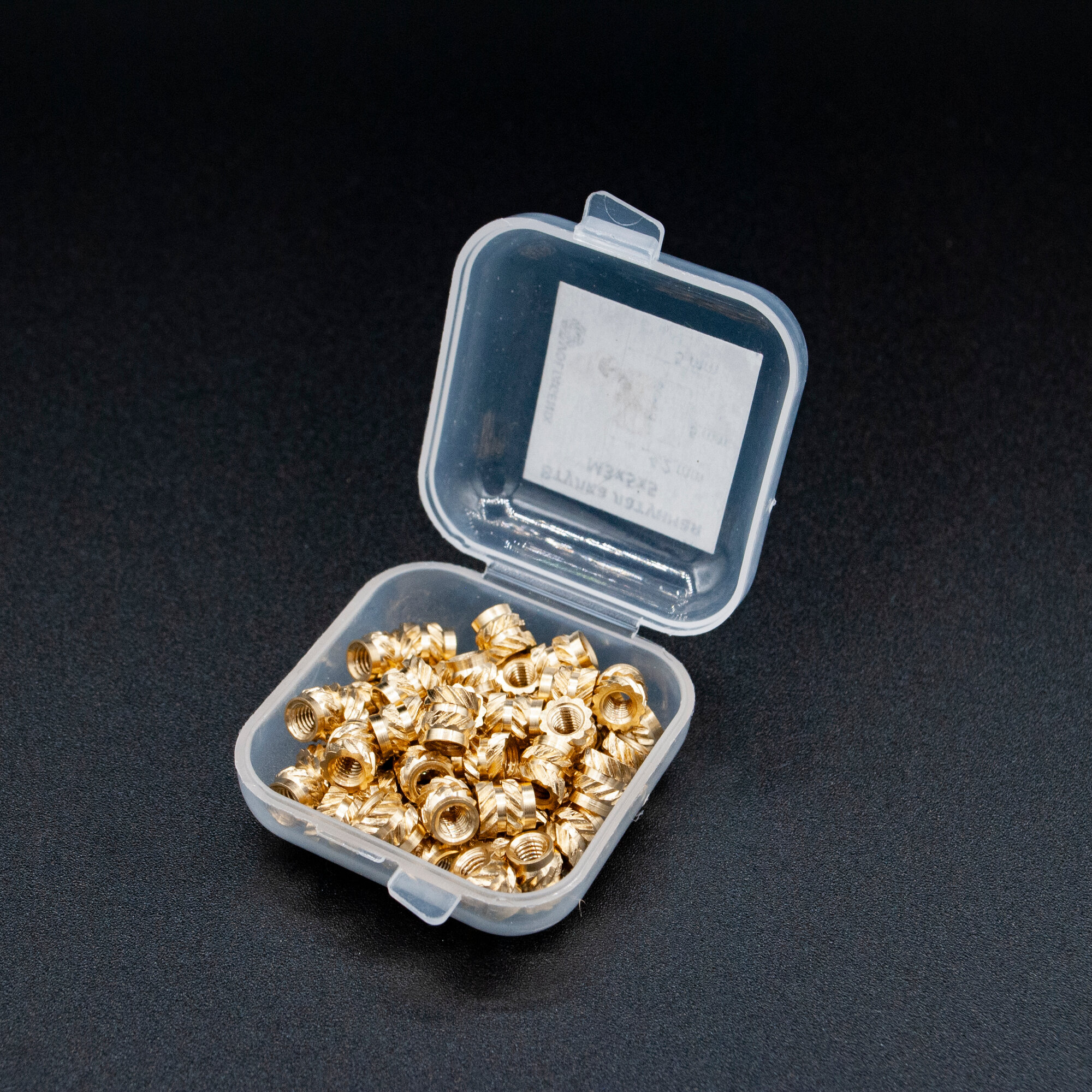 Втулка резьбовая латунная закладная, вплавляемая М3х5х5 (10 штук)