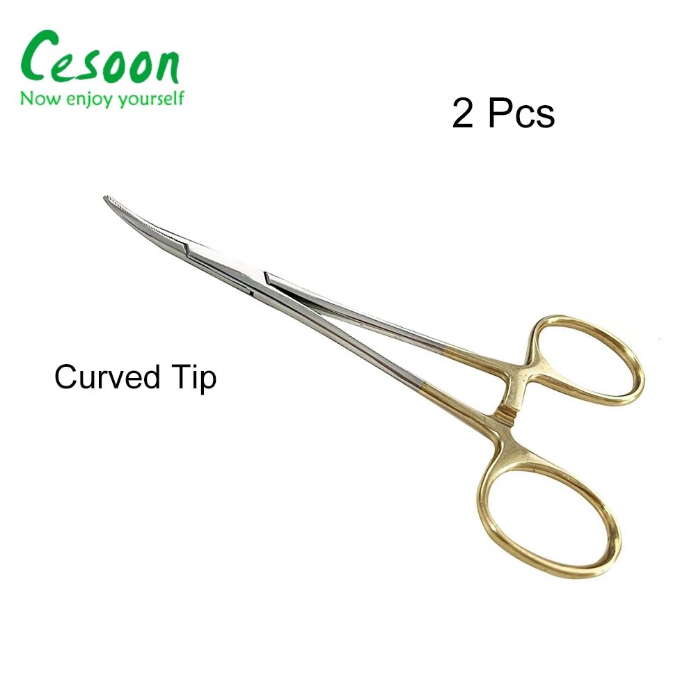 Стоматологические щипцы для игл Cesoon 2Pcs 12.5cm curved