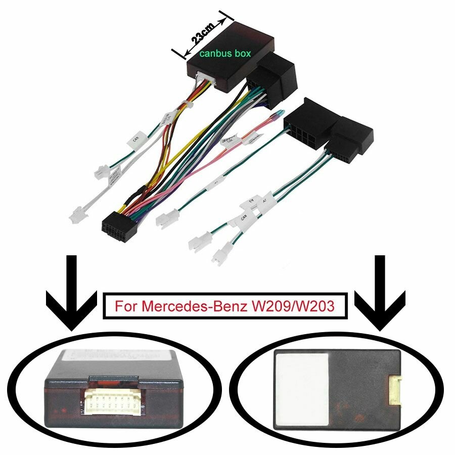 Проводка для Android-магнитолы для Mercedes-Benz W209 W203 с блоком Canbus 16 Pin