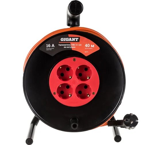 Удлинитель Gigant ПВС 3x2,5 40м на катушке 80075