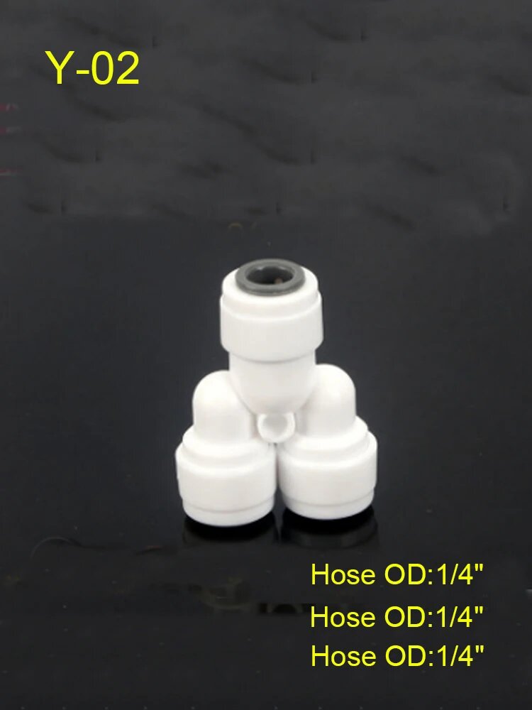 Пластиковый прямой водопроводный фитинг для обратного осмоса Y-02