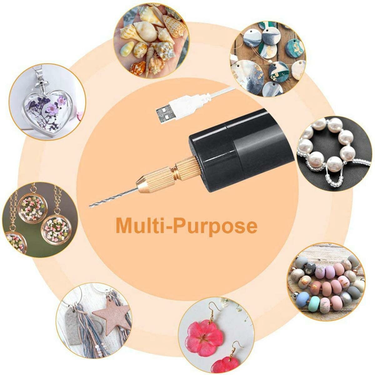 0.7-1.2 мм микроэлектрический ручной набор дрелей для смолы, электрическая мини-дрель для изготовления ювелирных изделий, электрический набор тисков