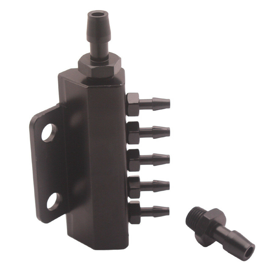 Новый 5-портовый автомобильный вакуумный блок впускного коллектора топливный газ перепускной клапан турбонаддува черный