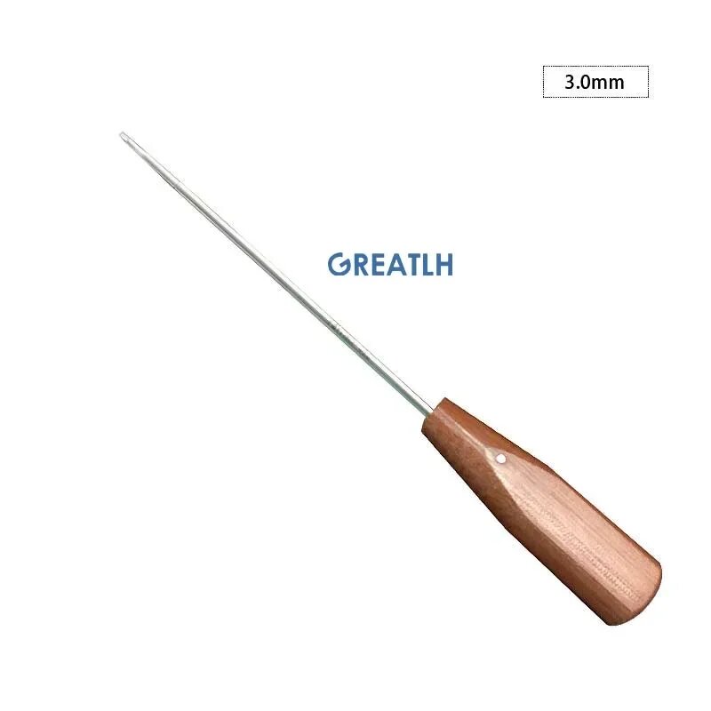 Отвертка GREATLH 3.0mm с деревянной ручкой