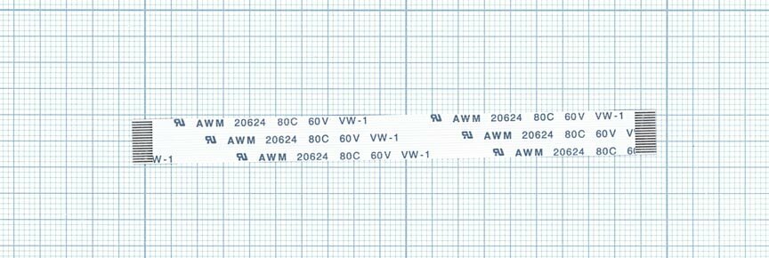 Шлейф универсальный 16pin, шаг 0.8мм, длина 10см