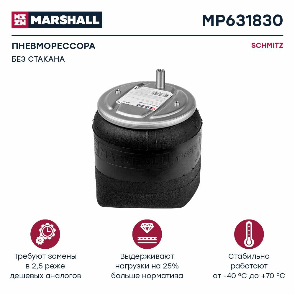 Пневморессора без стакана SCHMITZ