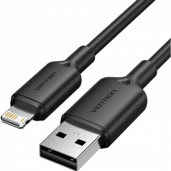 Кабель Vention USB 2.0 USB-A(M)/Lightning 8M для iPad/iPhone 2.4A черный