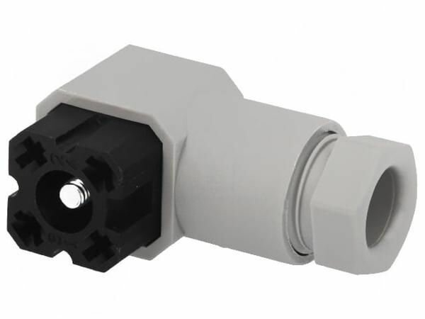 Разъем Hirschmann Electronics GmbH & Co KG G4W1F, Разъем квадратный, Серия G, вилка "мама", PIN 4, луженые, IP65