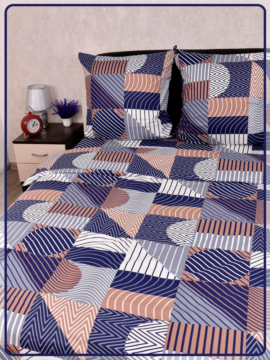 Постельное белье Шуйская бязь Штрих 21720-1 1,5 спальное