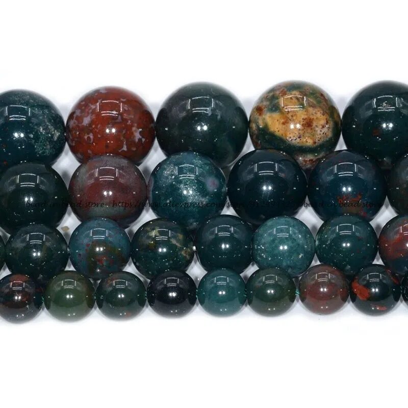 Натуральные темно-зеленые бусины из гелиотропа 3/4/6/8/10/12/14 мм 10mm Approx 36pcs