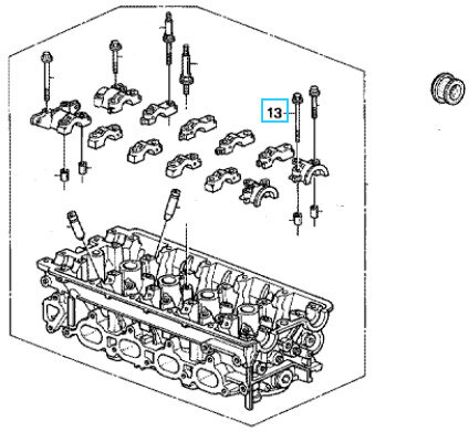 Болт с фланцем 6х65; Артикул Honda: 90008PT2000 (Оригинал)
