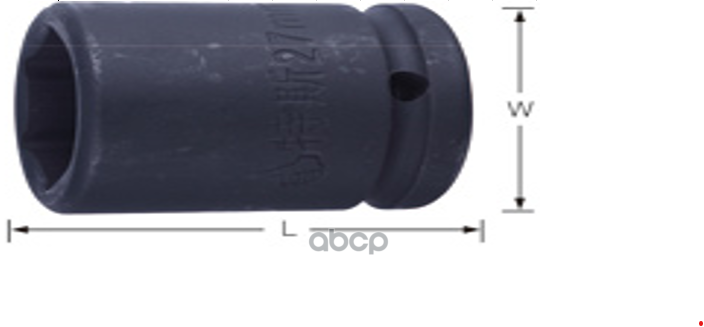 Головка Торц. Удар. (Метр, П/В 3/4, L58 Мм, 6-Гр.) 22 Мм. (Tstop) TSTOP арт. 22003TS