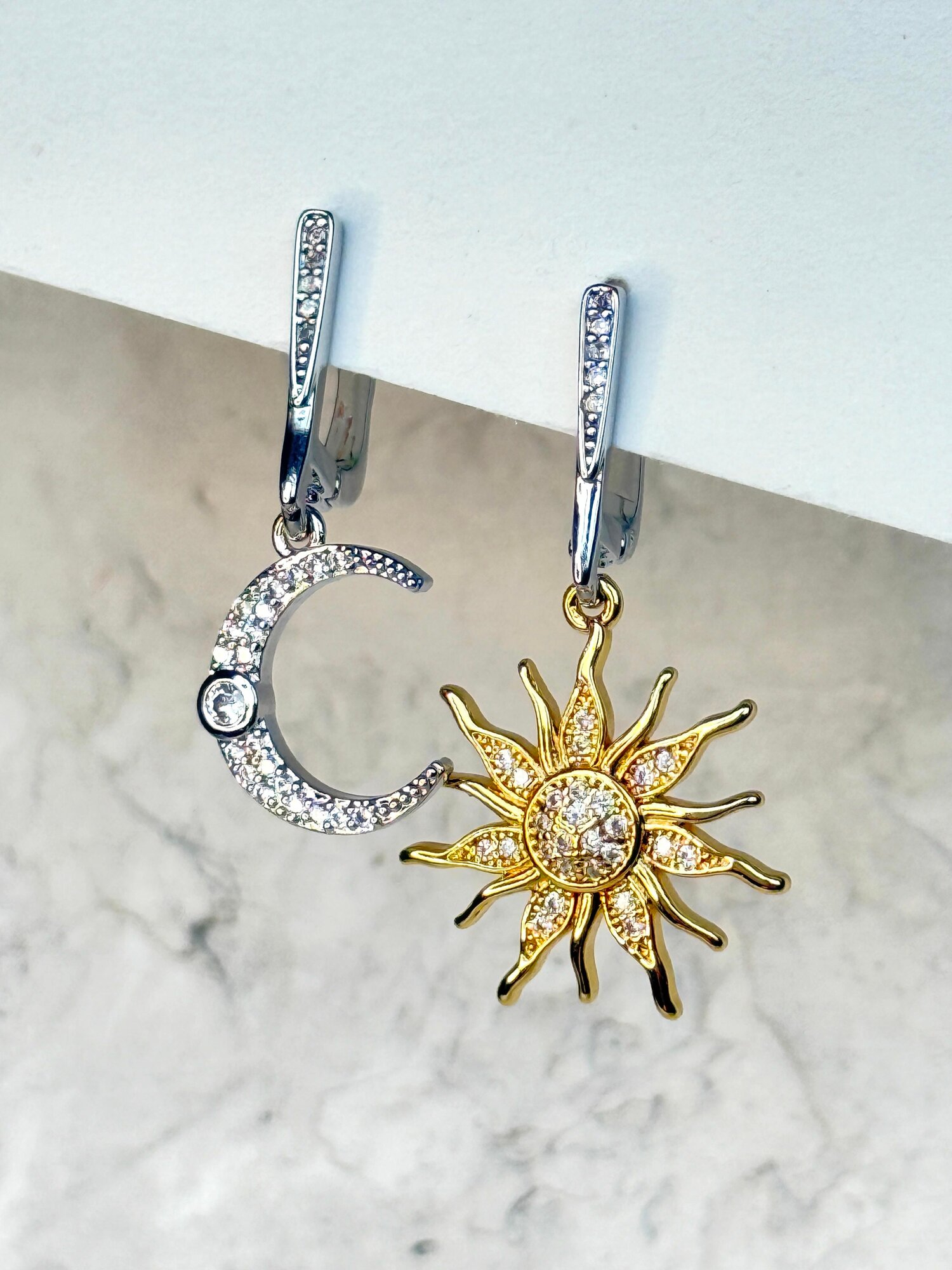 Серьги, фианит