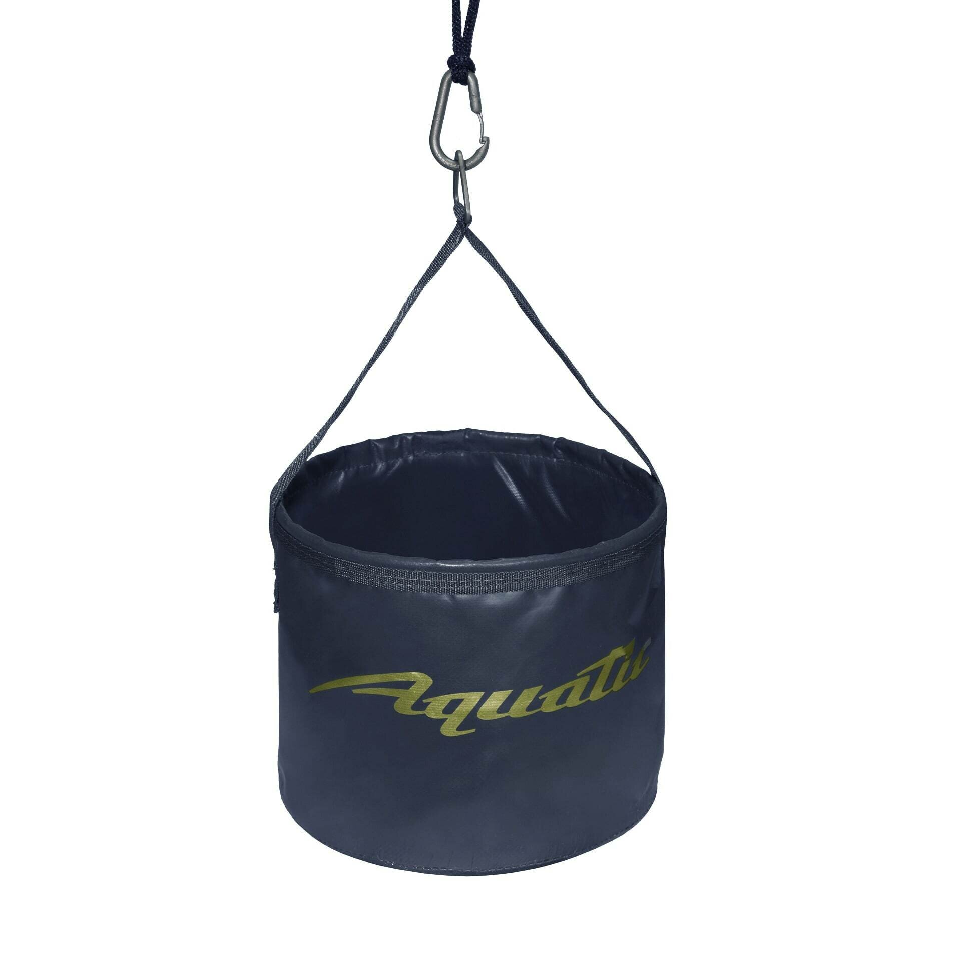 AQUATIC Ведро В-08 для замешивания корма (герметичное, с шнурком на карабине) цвет синий