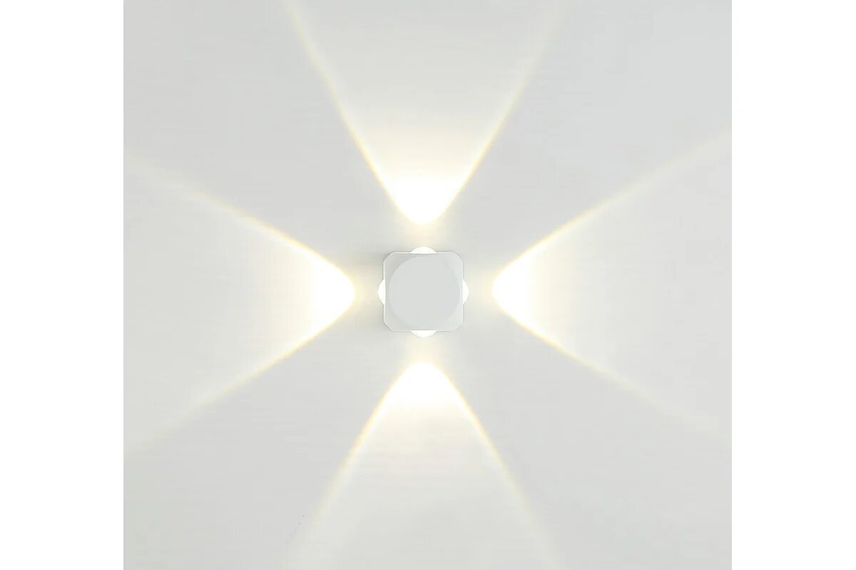 IMEX CROSS IL.0014.0016-4 WH Уличный настенный светильник с белым матовым корпусом