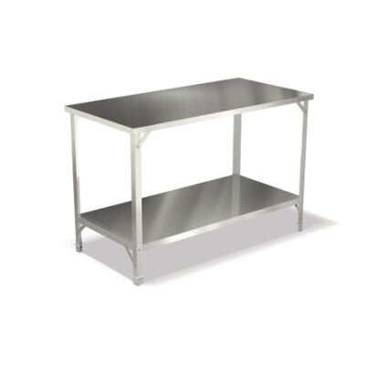 Стол производственный AppetiTT модель СПСО-906ц, с полкой, сталь, 900х600х850 мм