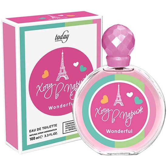 Женская туалетная вода Delta Parfum Хочу в Париж Wonderful 100 мл