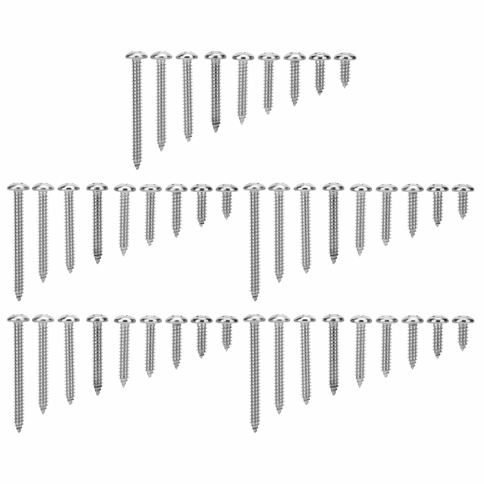 45шт Винты самозатягивающиеся M6 304