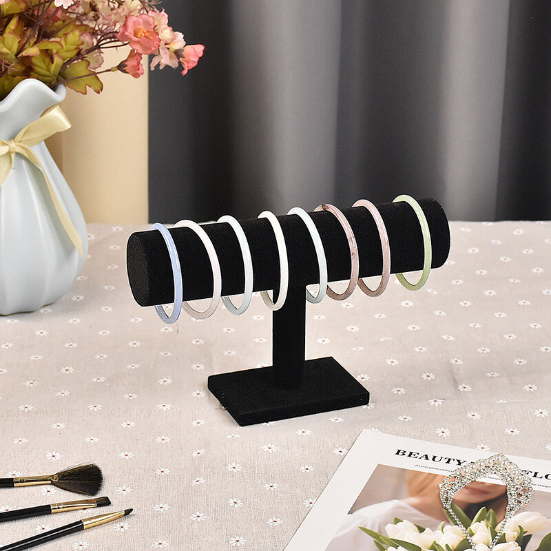 Стойка для браслетов, однослойная, черная