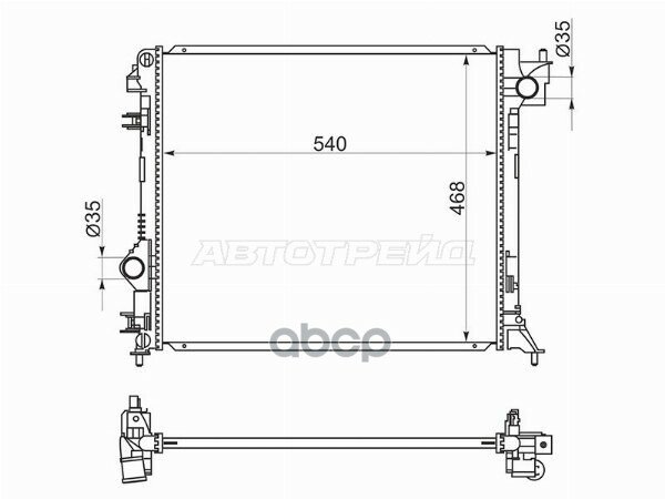 Радиатор Nissan Qashqai 13-22 / X-Trail 13-22 Sat арт. NS0013-J11-D