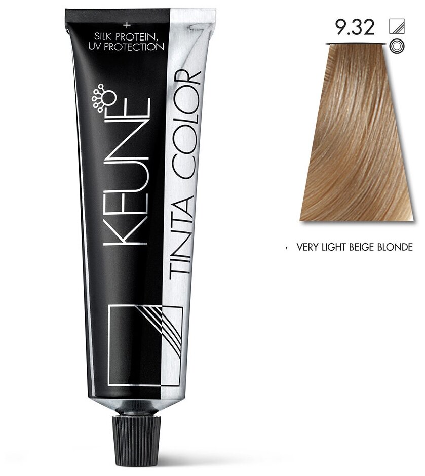 Keune Tinta Color 9.32 - Очень светлый бежевый блондин, 60 мл