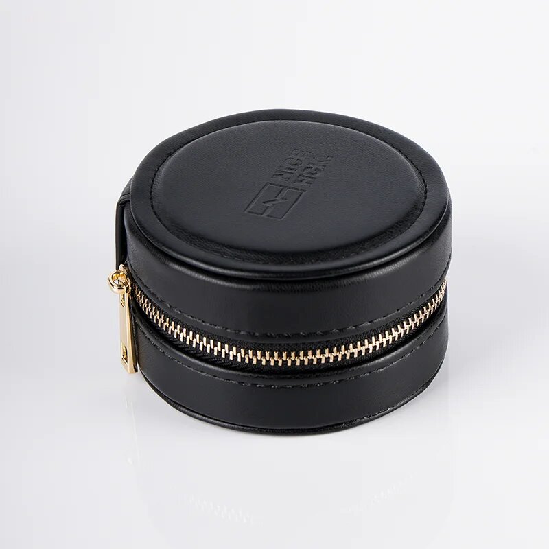 Портативный чехол NICEHCK из искусственной кожи, ящик для хранения наушников с круглой молнией, устойчивая к давлению и защищенная от падения сумка для Cantor V16 NX8
