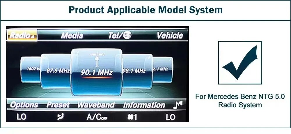 Беспроводной модуль Apple Carplay для Mercedes C/GLC/S Class W205 W253 NTG5.0, система Android Auto Box, интерфейс автомобильного воспроизведения