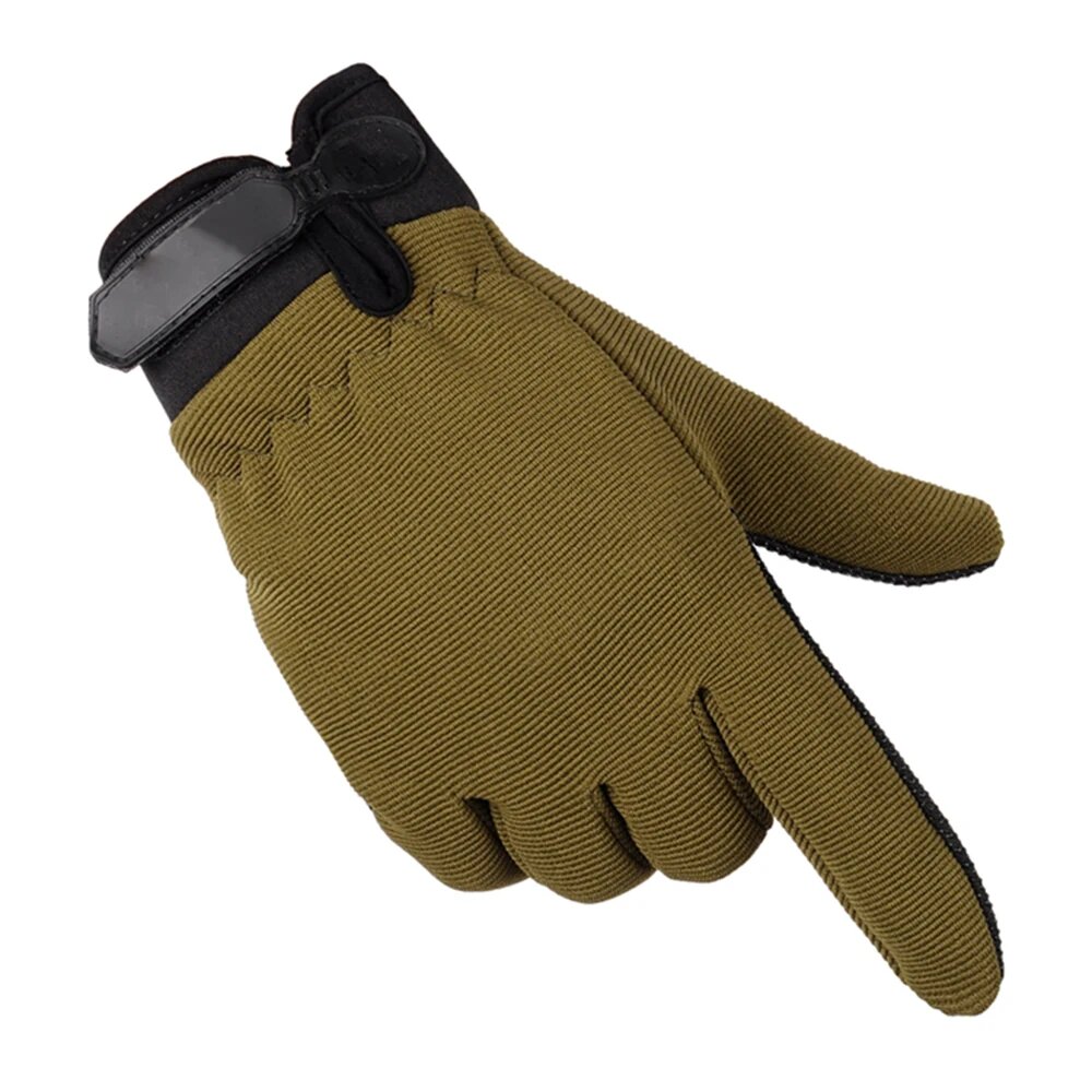 HKXY GLOVES спортивные перчатки без пальцев черные М, Full Army green
