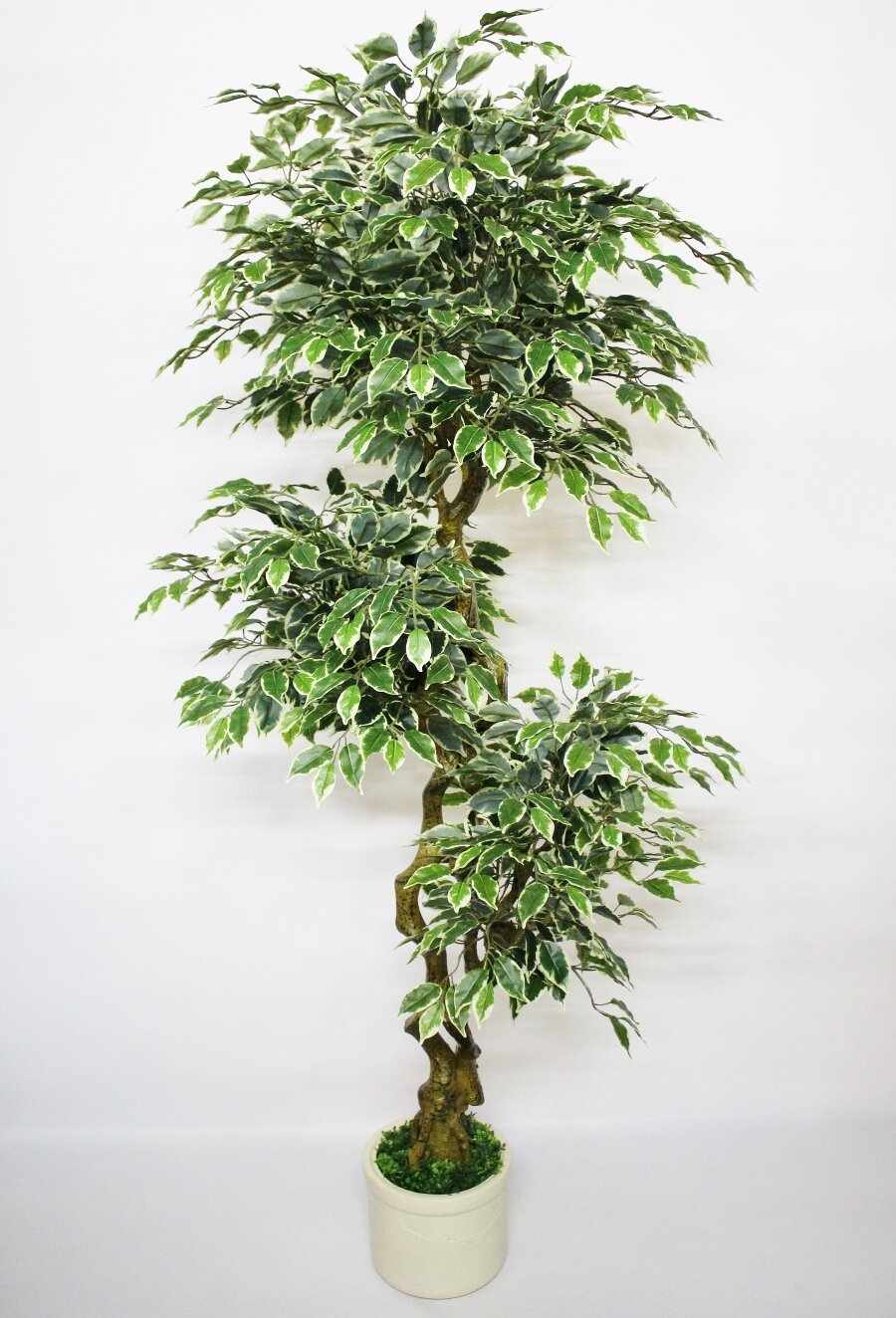 Фикус Бенджамина искусственный, 195 см, бренд CONEKO - декор для дома и офиса