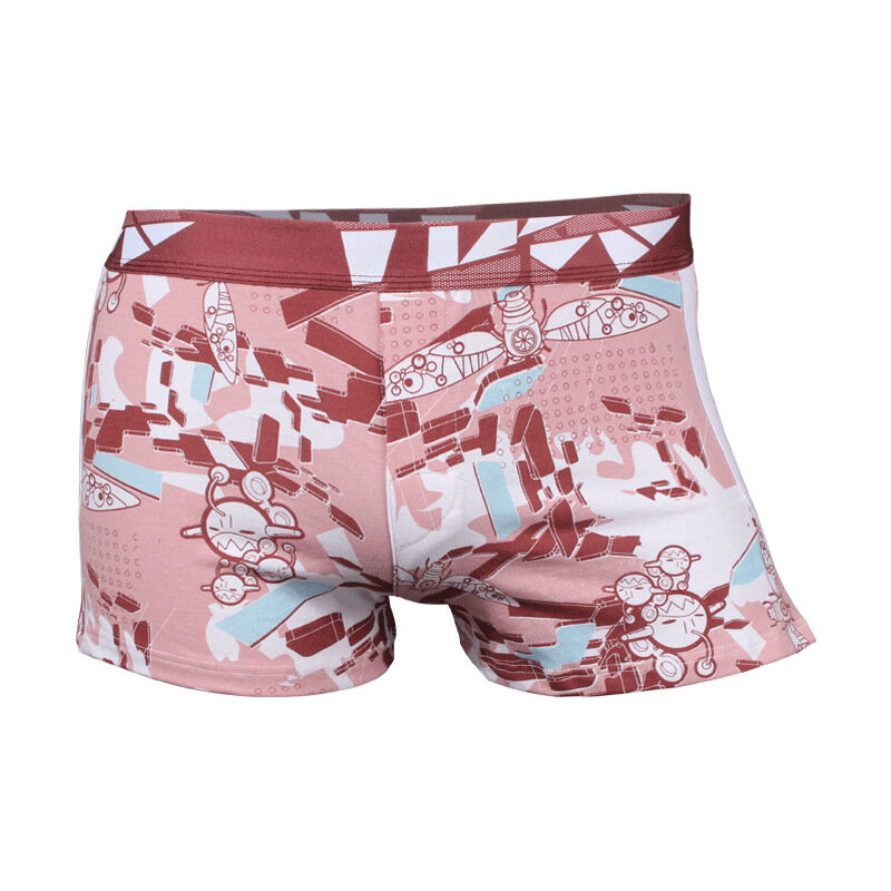 Трусы-боксеры Aro, мужские, хлопок, размер L, темно-бордовые