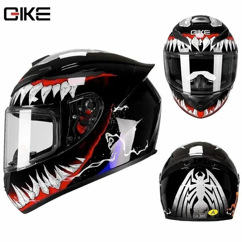 Мотошлем кросс/эндуро, термопластик, размер L, регулировка вентиляции