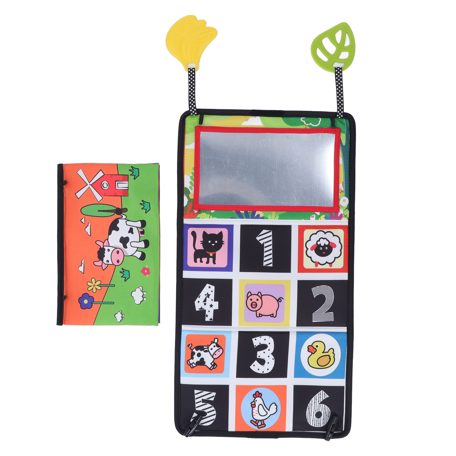 Детское зеркало книга игрушка складная визуальная тренировка младенца зеркала