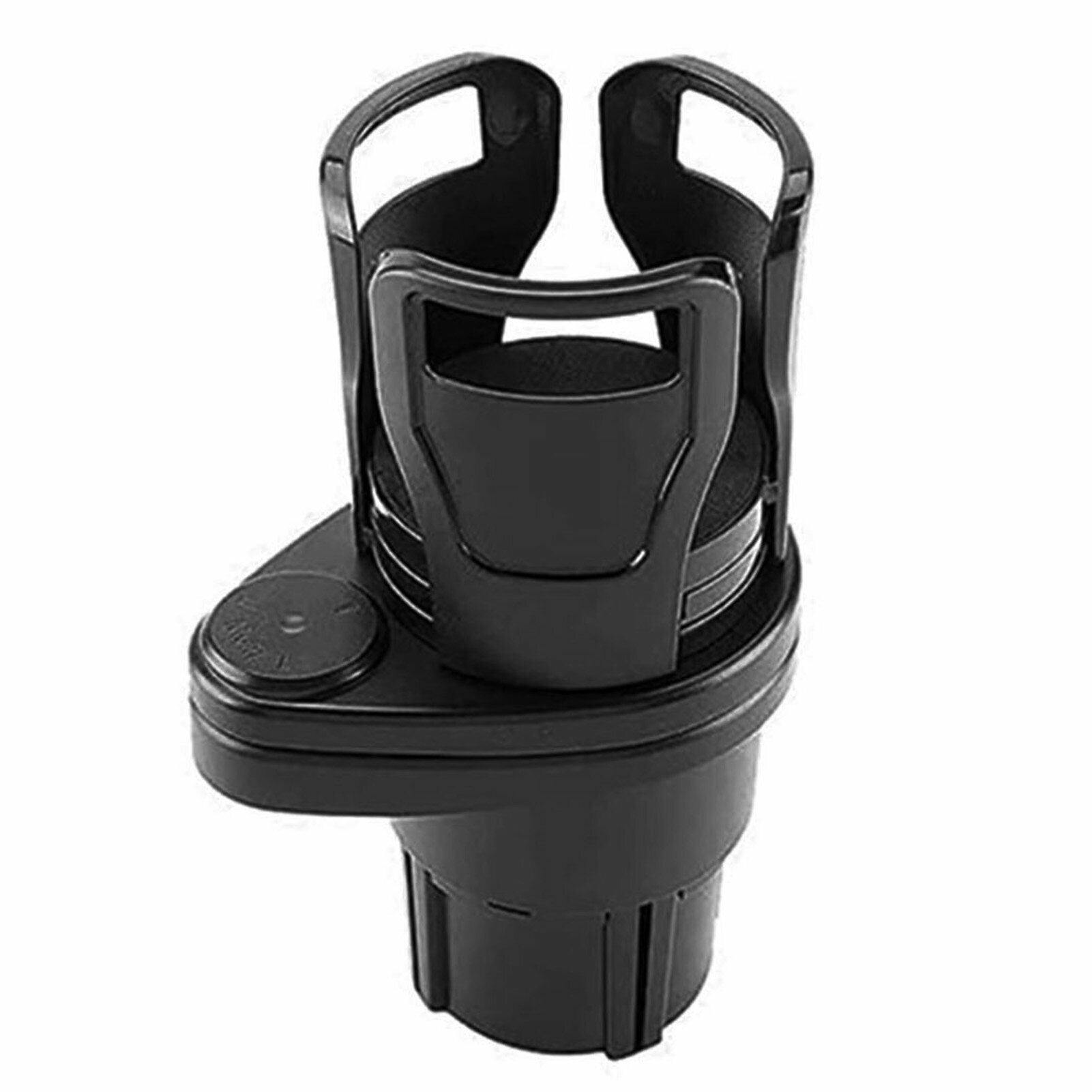 Регулируемый подстаканник-адаптер 2-в-1 для автокресла, матово-черный