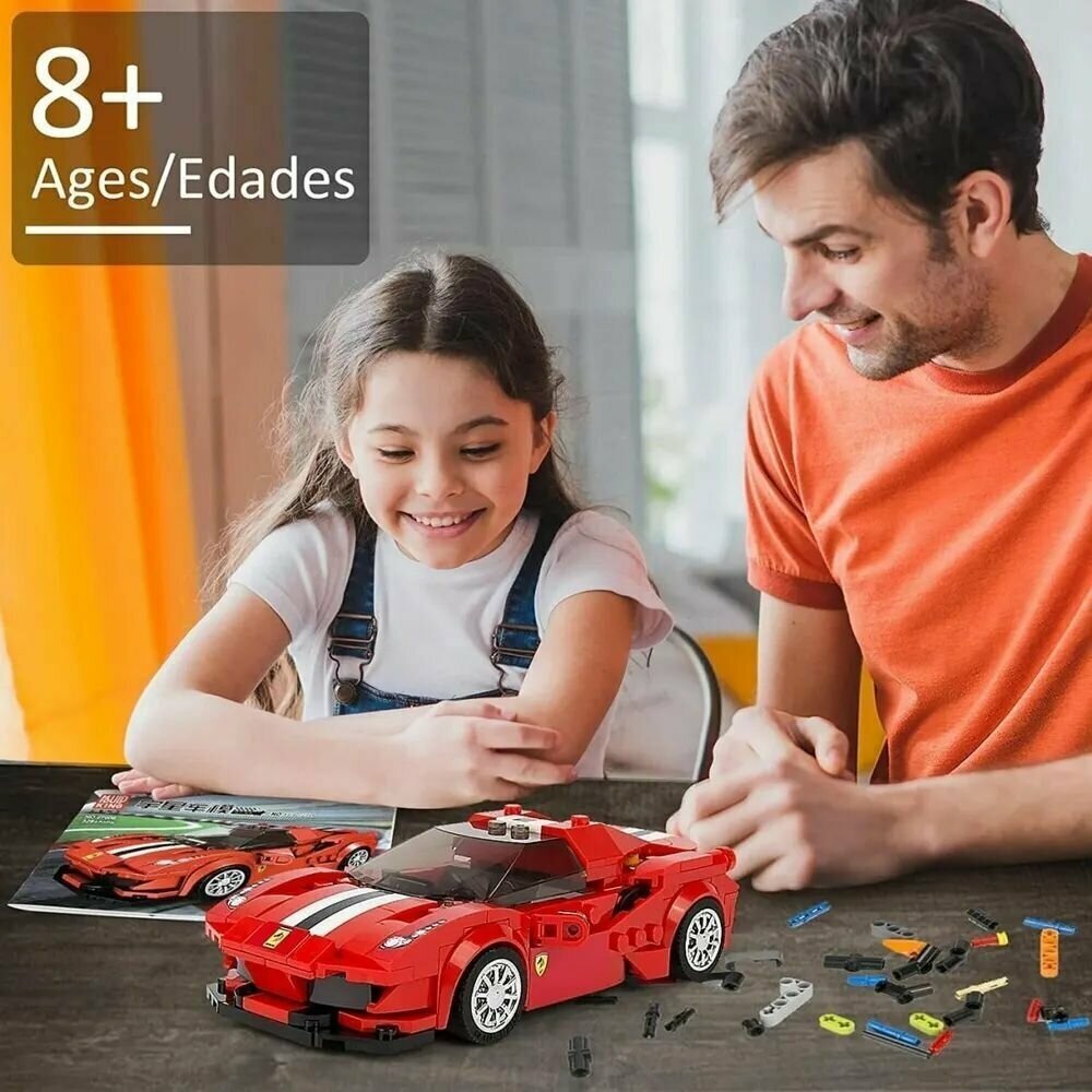 Развивающий конструктор Mould King 27006 Ferrari 488 GTB - 329 деталей, подарок для мальчиков