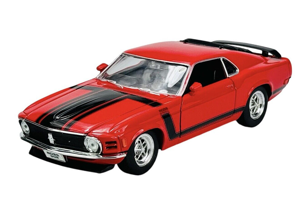 Модель коллекционная WELLY Ford mustang boss 302 1970 red black