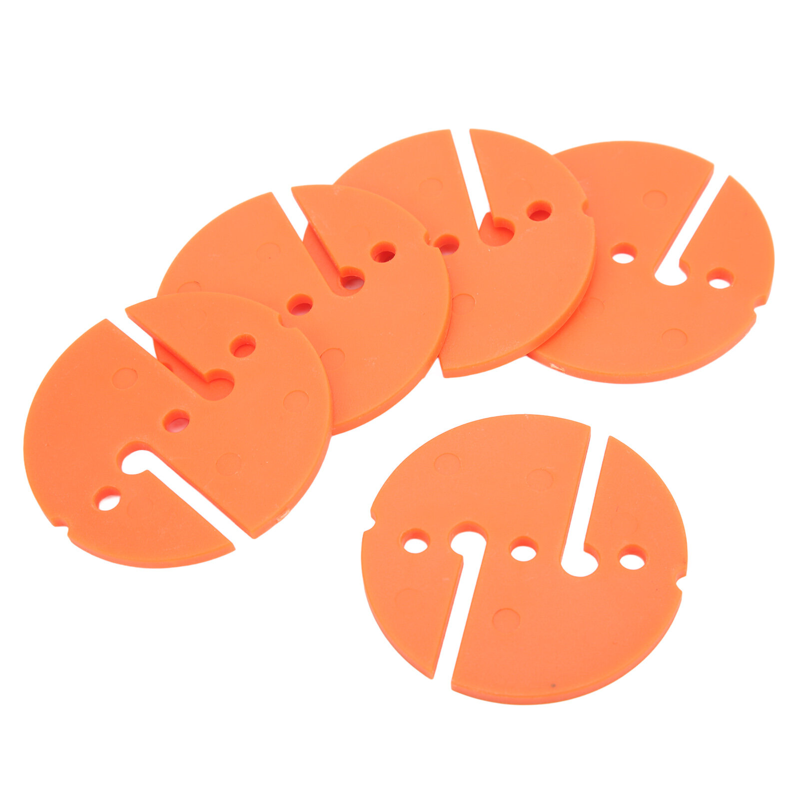 5Pcs Diving Line Marker Cave Dive Scuba Safety Rope PVC Round Shape for UnderwaterOrange