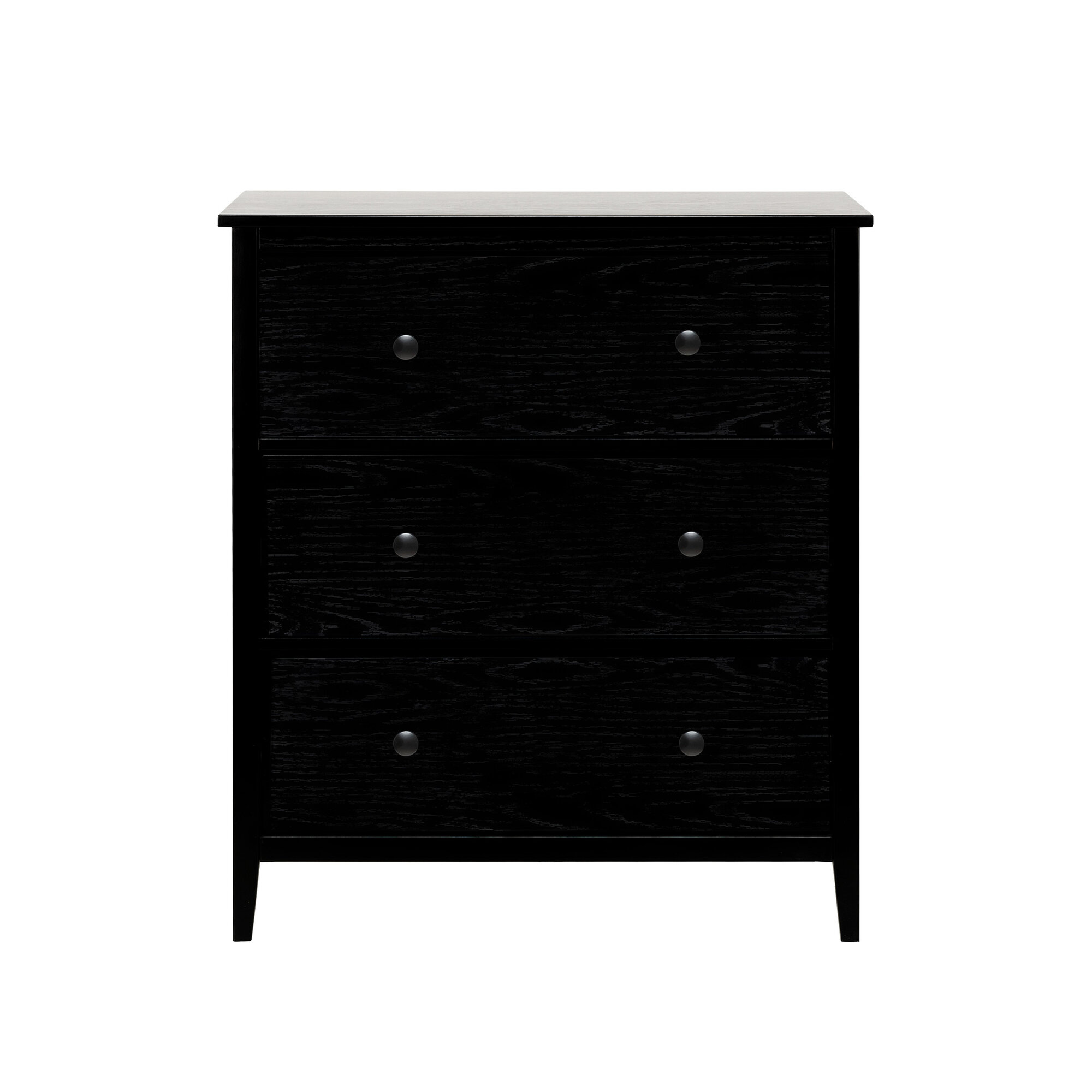 Комод Leset Токе 3 ящика Чёрный 8706222202