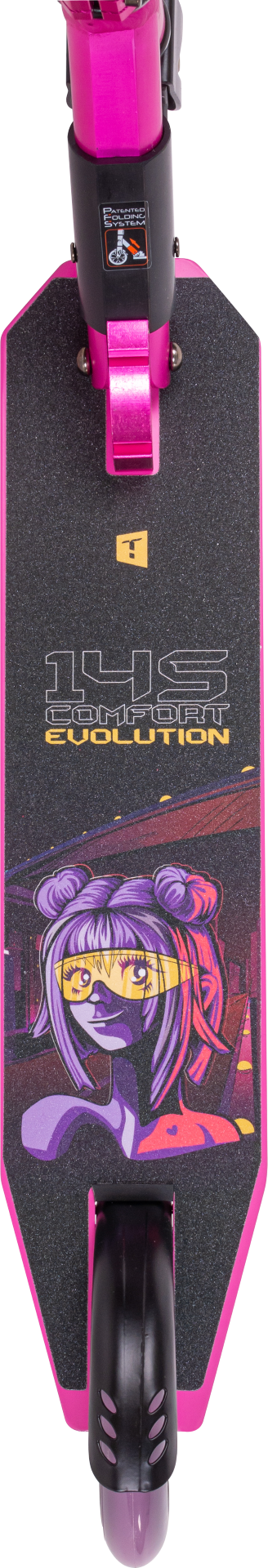 Самокат Tech Team "Comfort 145 Evolution", детский, складной - 2024 Pink — фото 1