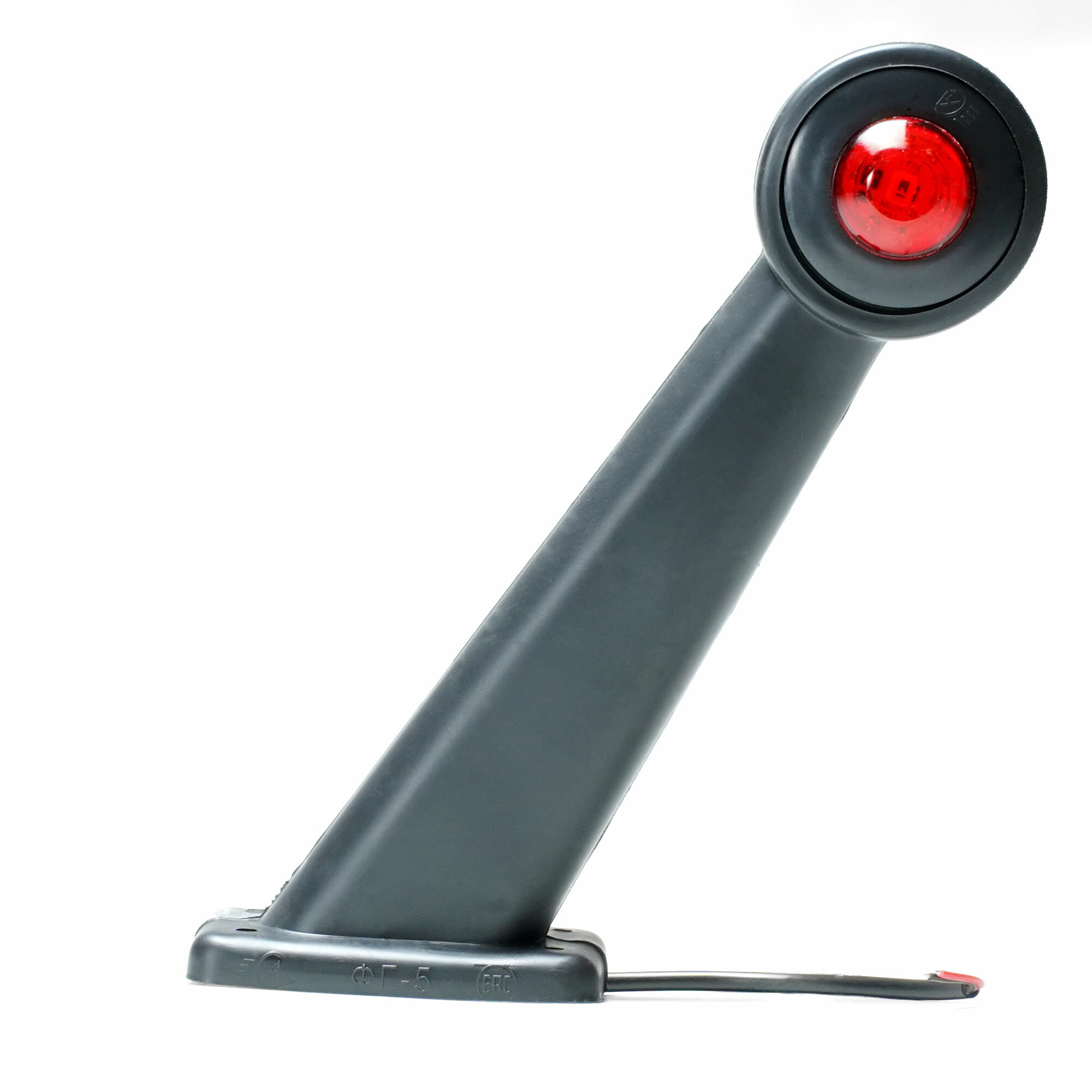 Фонарь габаритный фг-5 led (рога) неоновый ободок (12-24в) крепление 4 отв.