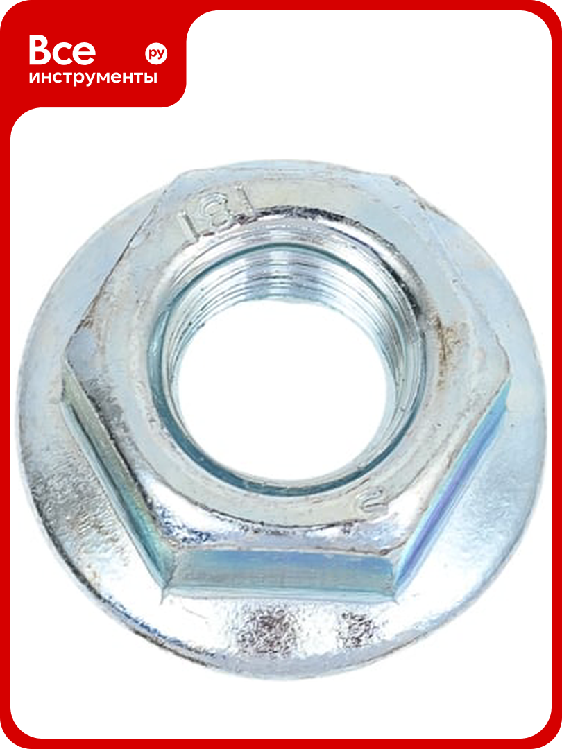 Гайка, костинстрой, шестигранная с пресс-шайбой костинстрой М10, DIN 6923, оцинкованная сталь, 200шт 35026