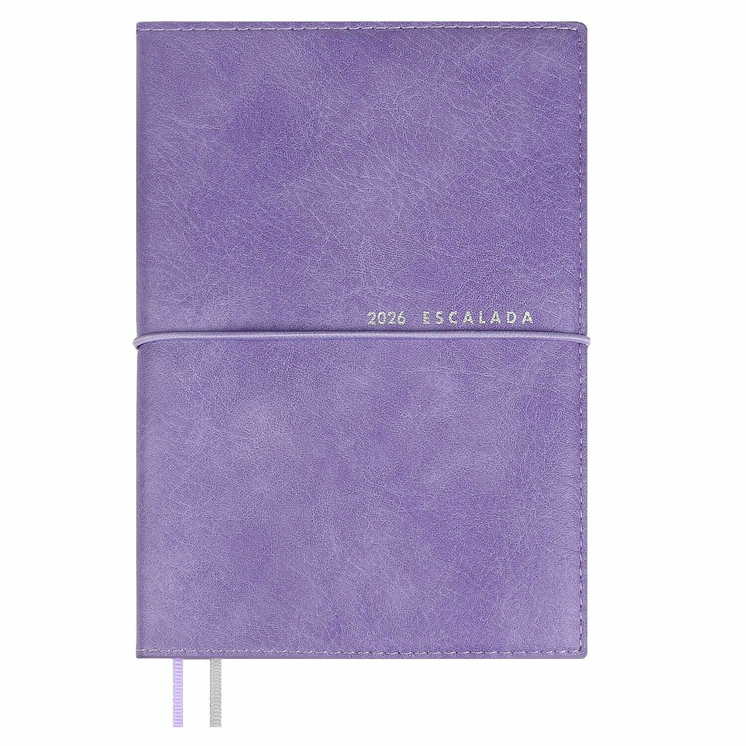 2026 Ежедневник датированный А6 128 листов "Шеврет" мягкий переплет, сиреневый