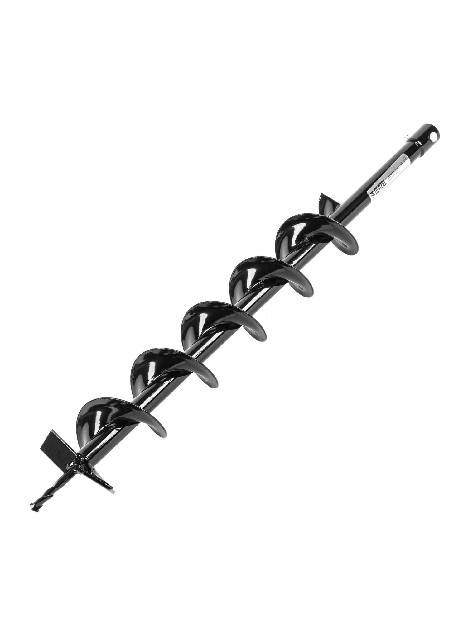 Шнек для грунта E-100, диаметр 100 мм, длина 800 мм, соединение 20 мм, несъемный нож Denzel 56022