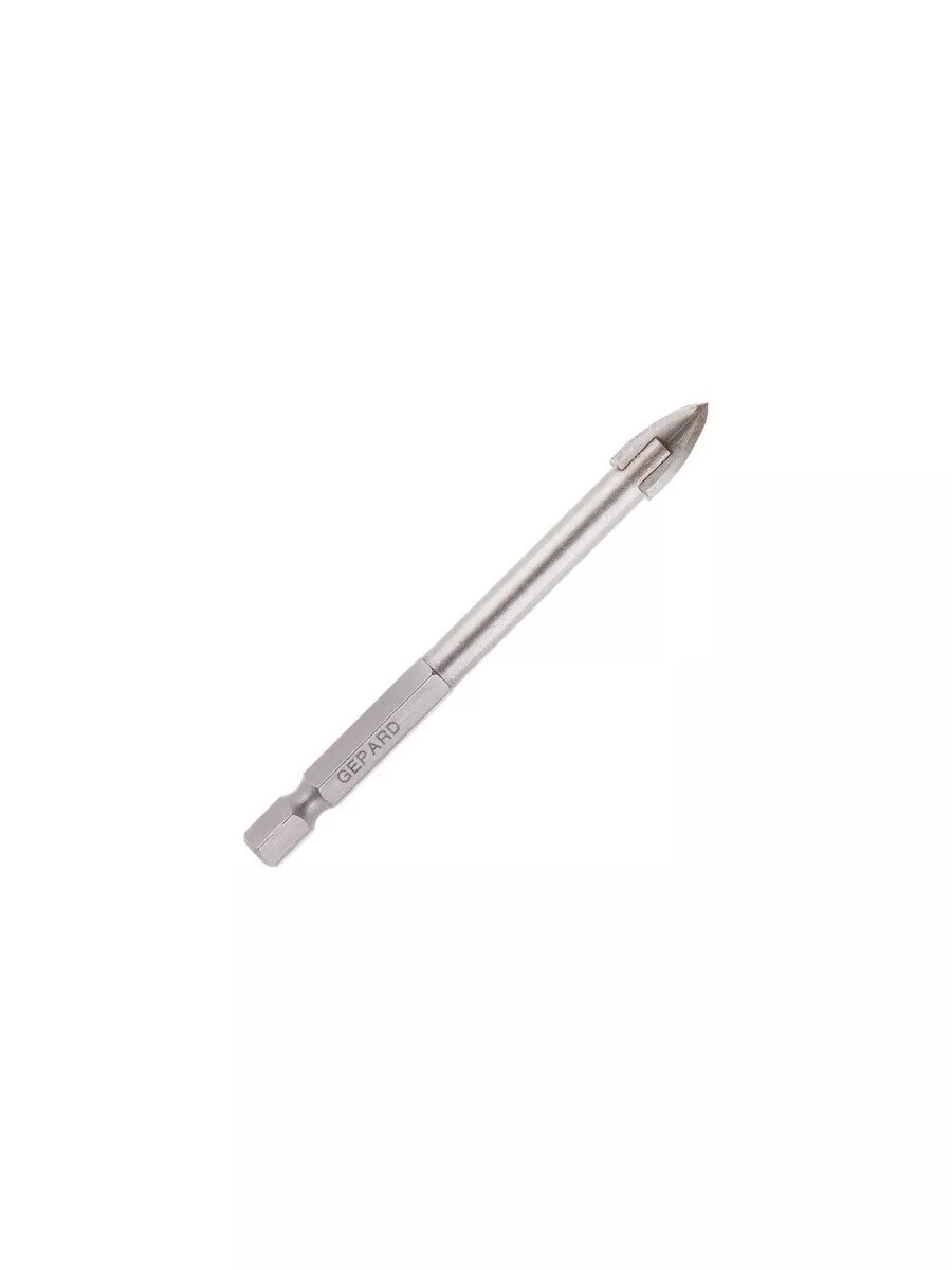 Сверло по кафелю и стеклу твердосплавное копьевидное 8х80 мм GEPARD (GP2081-08)