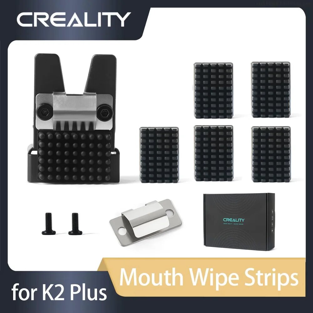 Полоски для протирания рта Creality K2 Plus, оригинальные полоски для протирания рта K2 Plus_12,25×5,5×17mm_6 для новых деталей 3D-принтера K2 Plus, Mouth Wipe Strips