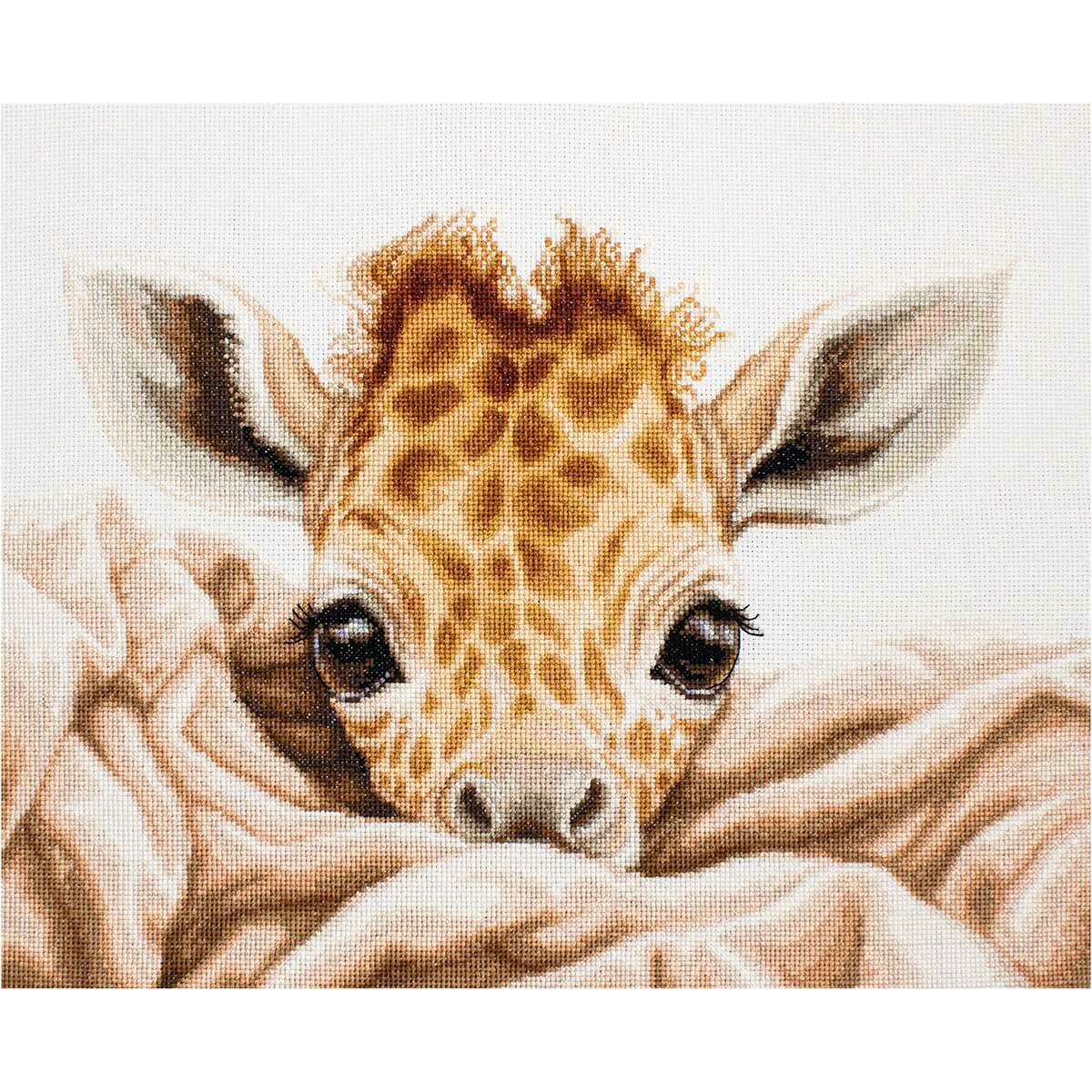Набор для вышивания крестиком 'The Baby Giraffe', 35*25см, Luca-S, B2425