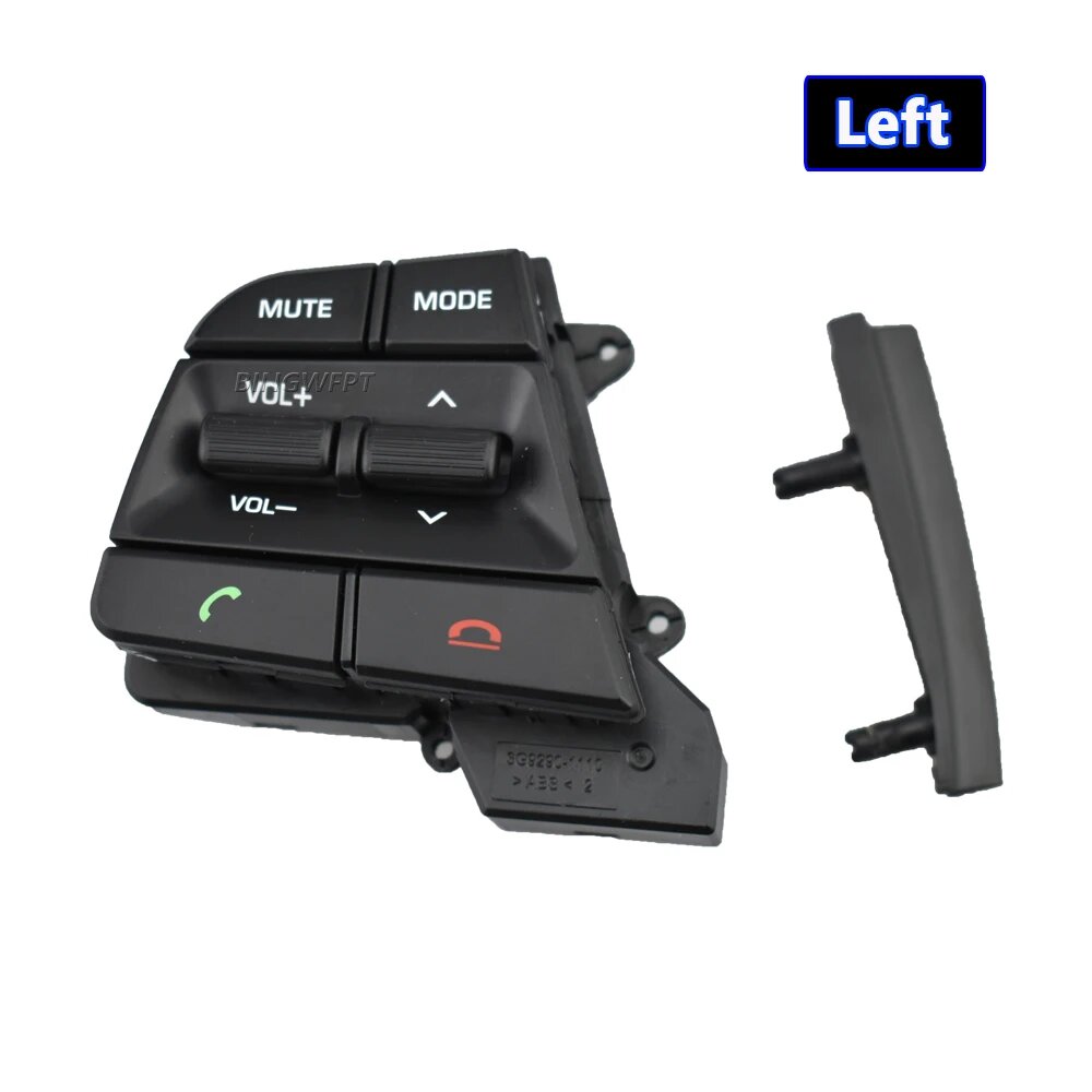 Левые левые боковые кнопки управления, автомобильный руль, автомобильный Стайлинг, кнопки переключения громкости для Hyundai Solaris 1.6L 2017-2022, Left Side